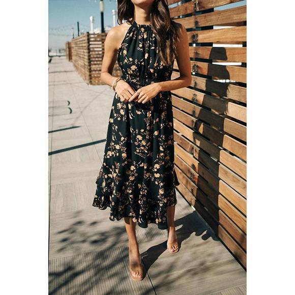 Dress Forum | Dresses | New Dress Forum Stop And Stare High Neck Midi ...